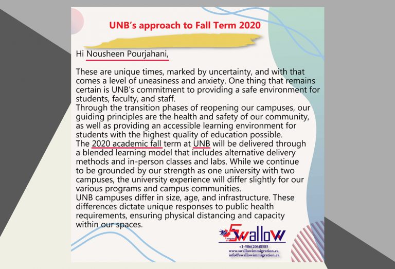 UNB’s Fall Term | New Brunswick University